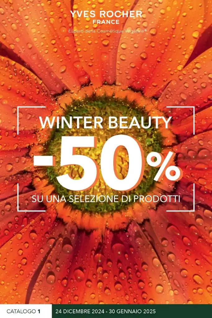 Catalogo Yves Rocher Winter Beauty dal 24/12/2024 al 30/01/2025