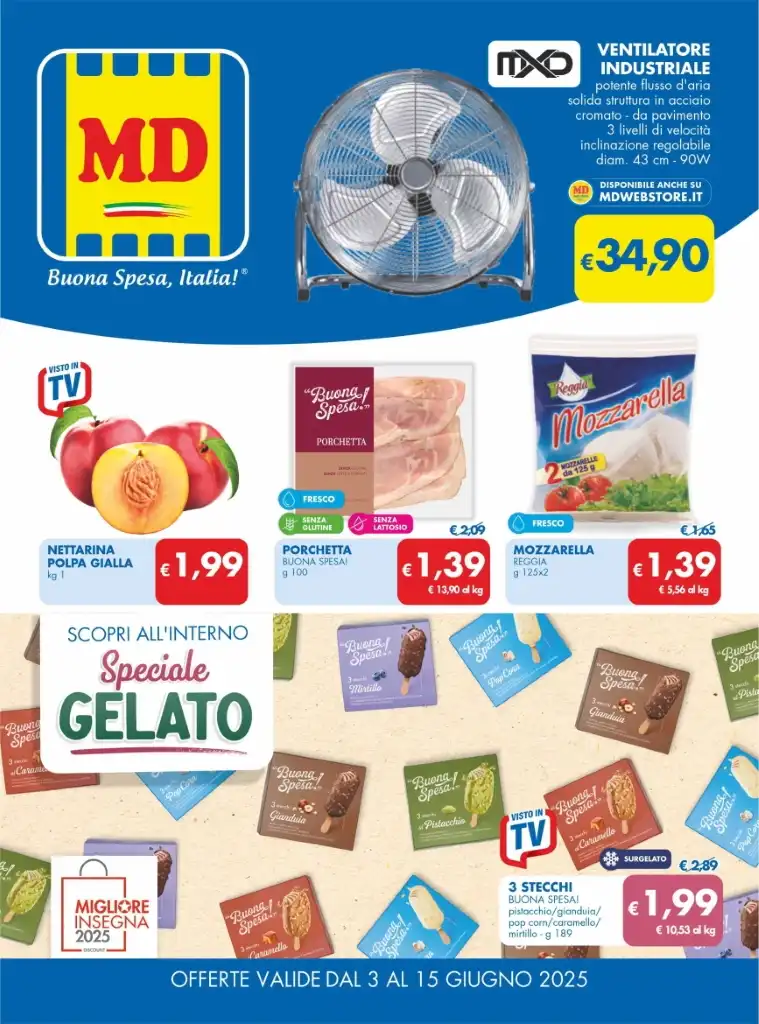 Volantino MD Offerte Settimanali fino al 15 dal 3/06/2025
